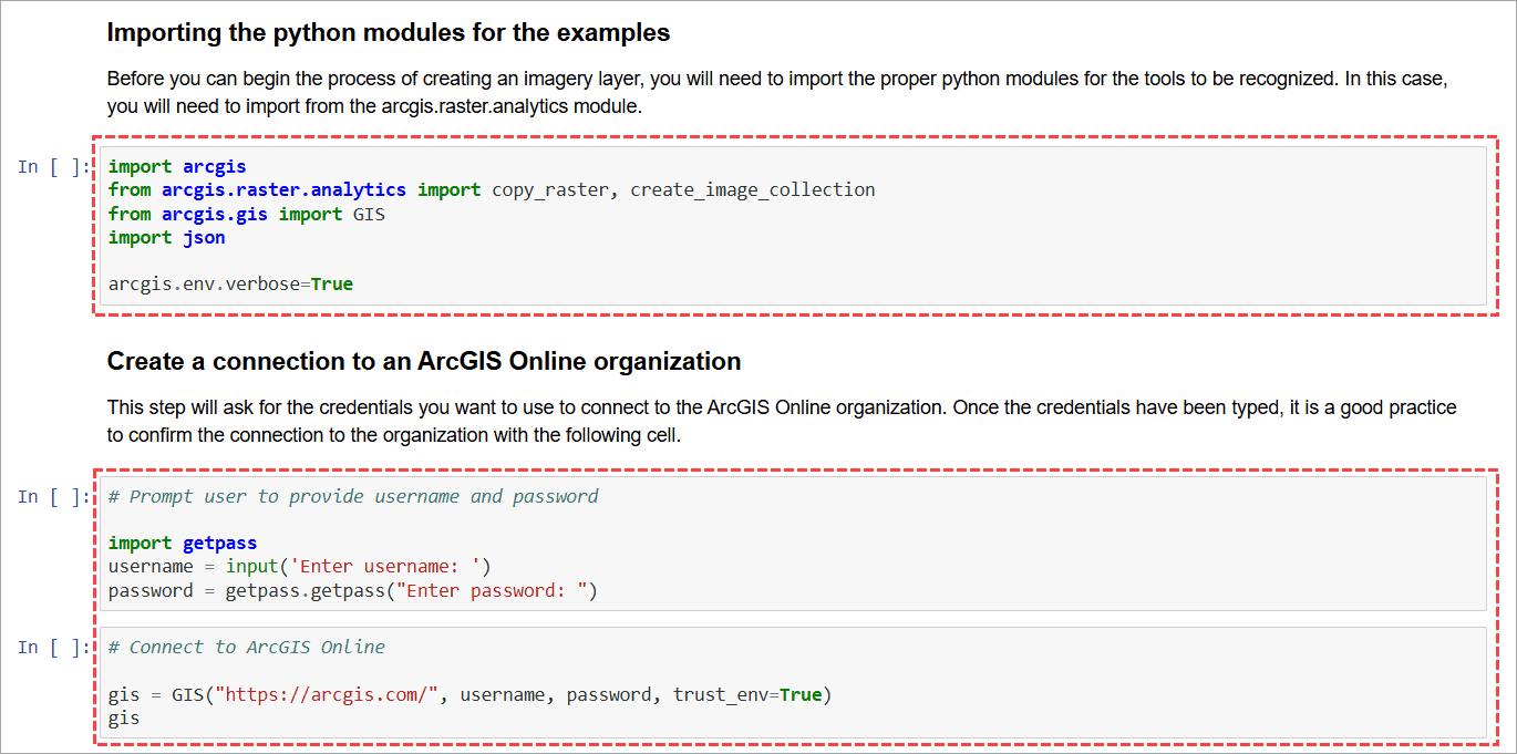 Python notebook samples | Documentation | Esri Developer