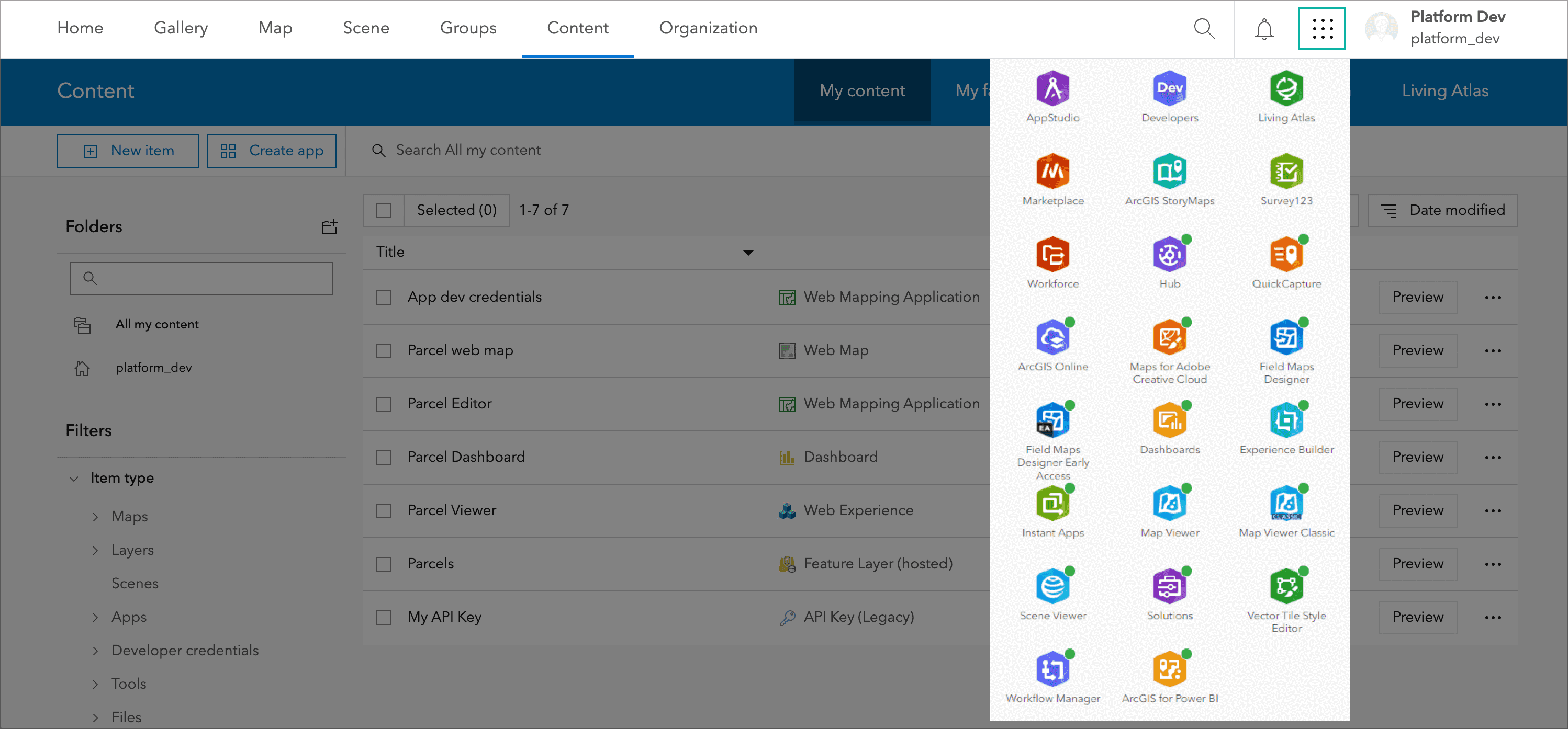 Portal apps | Documentation | Esri Developer
