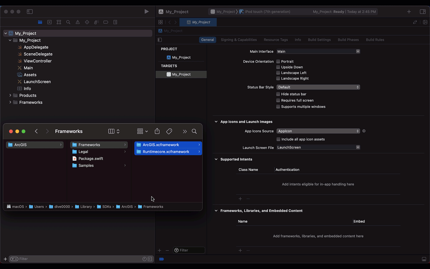 Install And Set Up ArcGIS Runtime API For IOS ArcGIS Developers