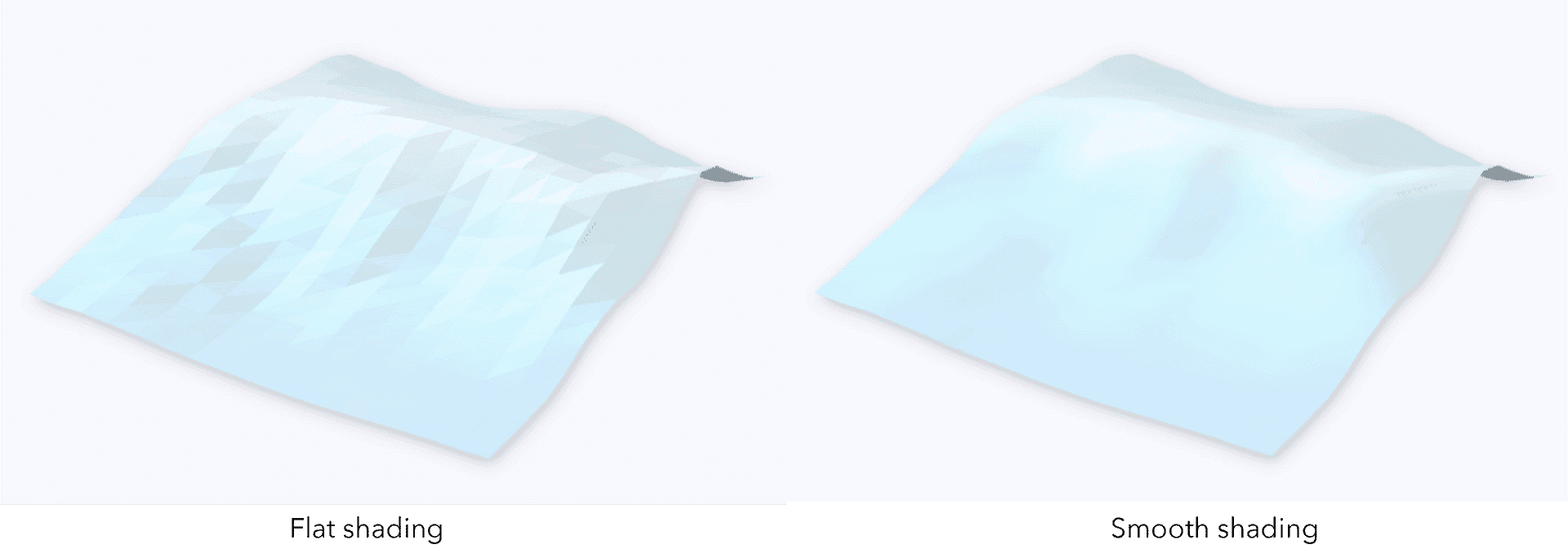 Low poly terrain using mesh geometry | Sample Code | ArcGIS Maps SDK for JavaScript