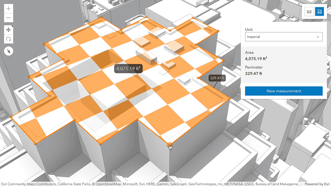 Measurement in 3D | Sample Code | ArcGIS Maps SDK for JavaScript