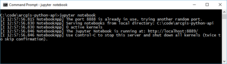 Using The Jupyter Notebook Environment ArcGIS API For Python