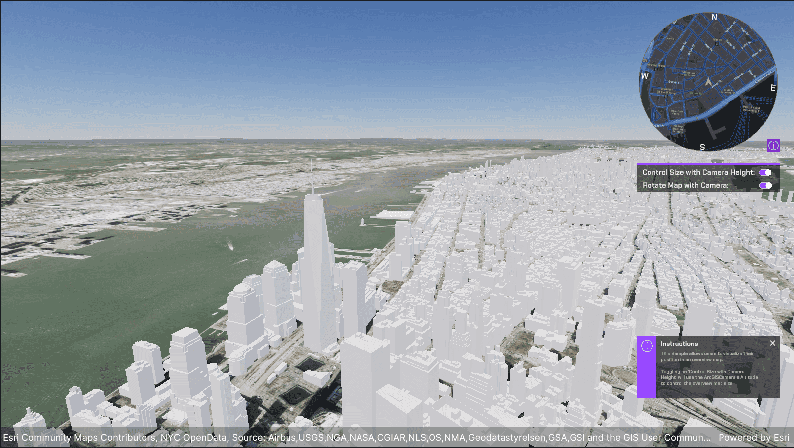 Visualize your position in an overview map | ArcGIS Maps SDK for Unity | Esri Developer
