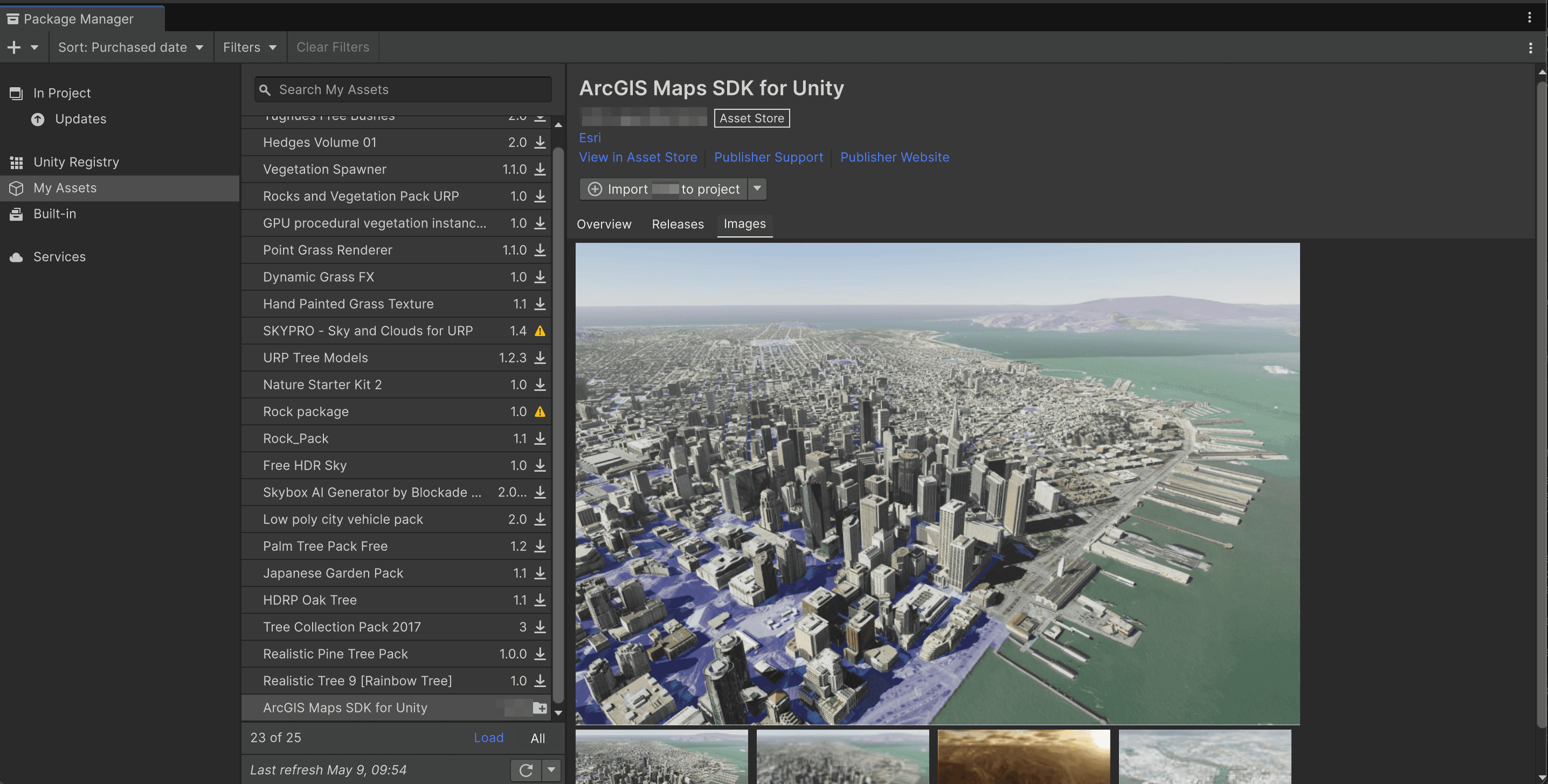 Install and setup | ArcGIS Maps SDK for Unity | Esri Developer