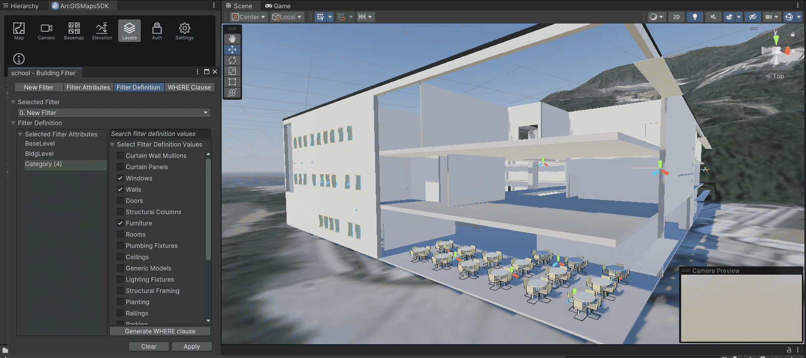 Building Filtering Arcgis Maps Sdk For Unity V1 Esri Developer