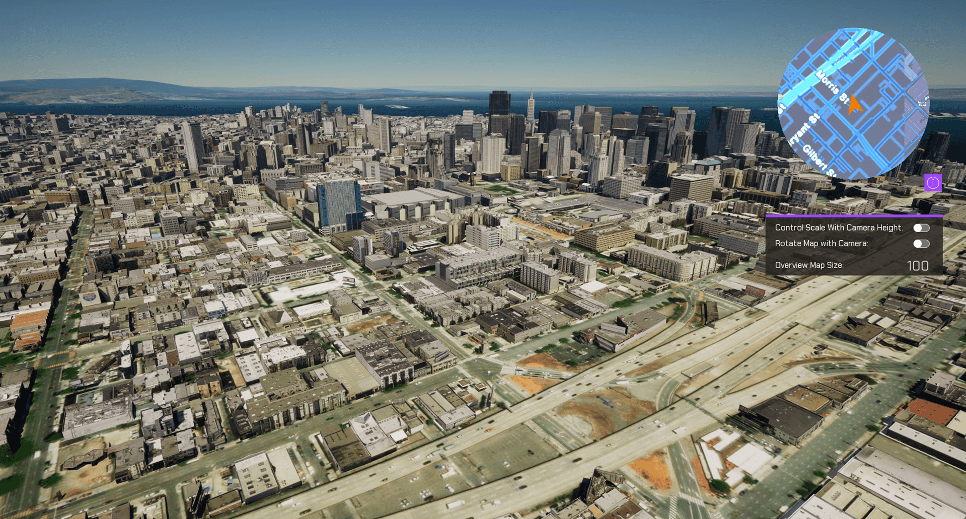 Visualize your position in an Overview Map | ArcGIS Maps SDK for Unreal Engine | Esri Developer